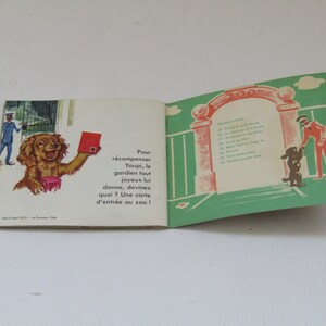 Vintage French Children's Book Yupi Au Zoo, French Kid's Book, French ...