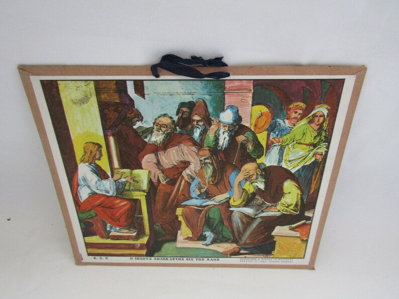 Educational Christian Wall Chart Jesus in the Temple at 12 - Etsy