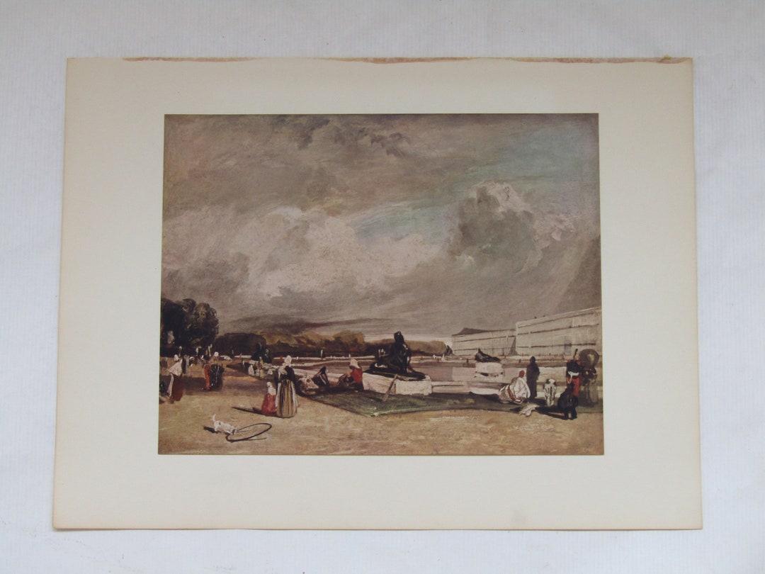 Richard Bonington Art Print: View at Versailles, 1826 - Etsy