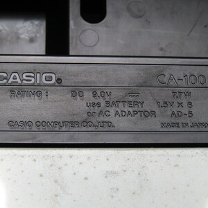 Casio CA 100 Keyboard Synthesizer, It Works Smoothly, Vintage Casio ...