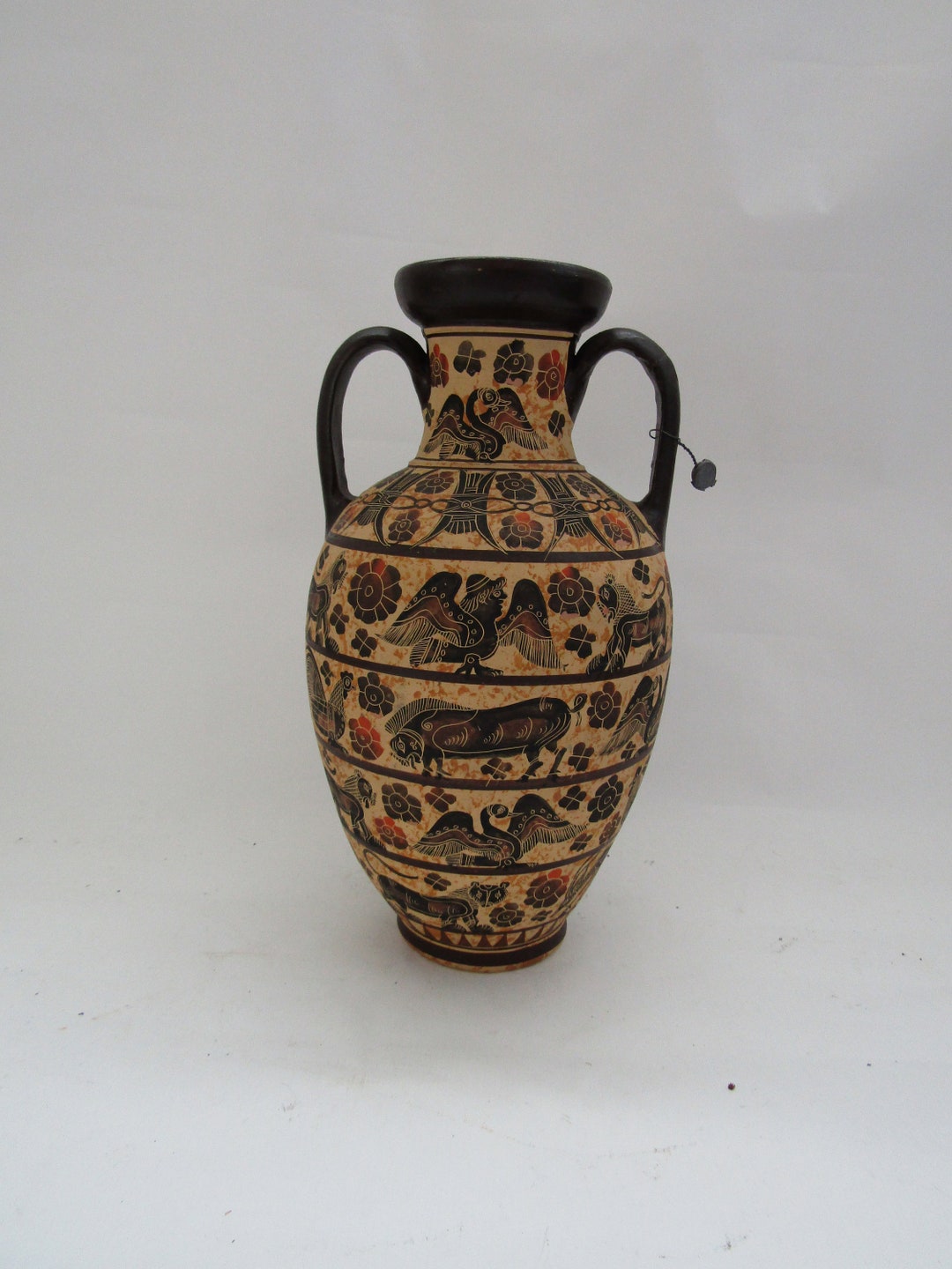 Reproduction of Amfora Ancient Terracotta, Handmade Pottery, Corinthian, Ancient Amfora ...