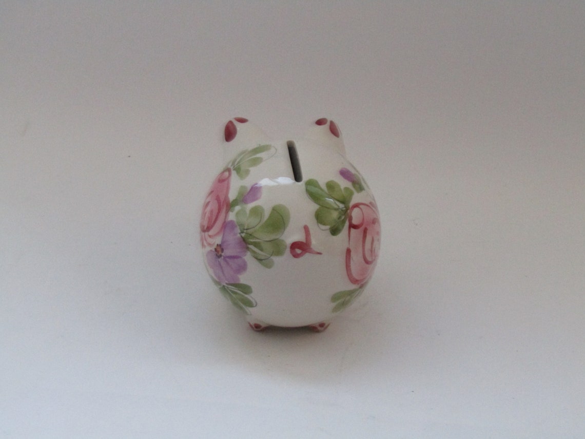 Vintage piggy money box money box vintage piggy bank | Etsy