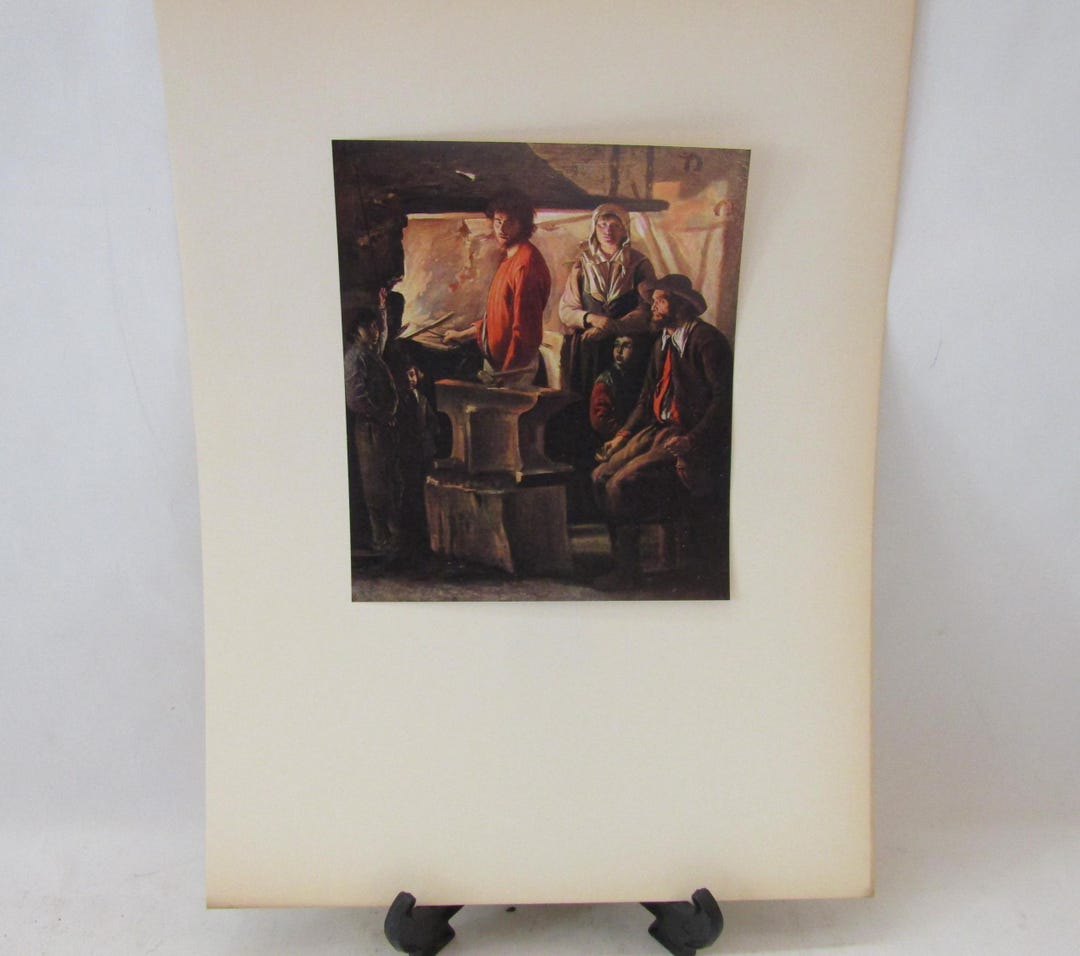 Freres Le Nain, La Forge, the Forge , Art Print, French Art Print, Rare ...