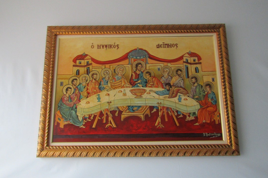 Last Supper Painting, Last Supper Painting Canvas, Secret Dinner ...