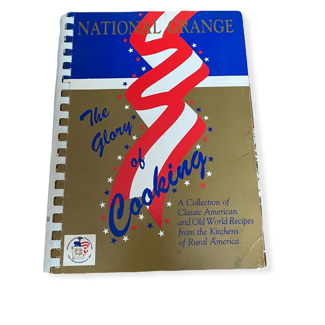 Vintage Spiral 1979 National Grange Cookbook - Recipes From Rural ...