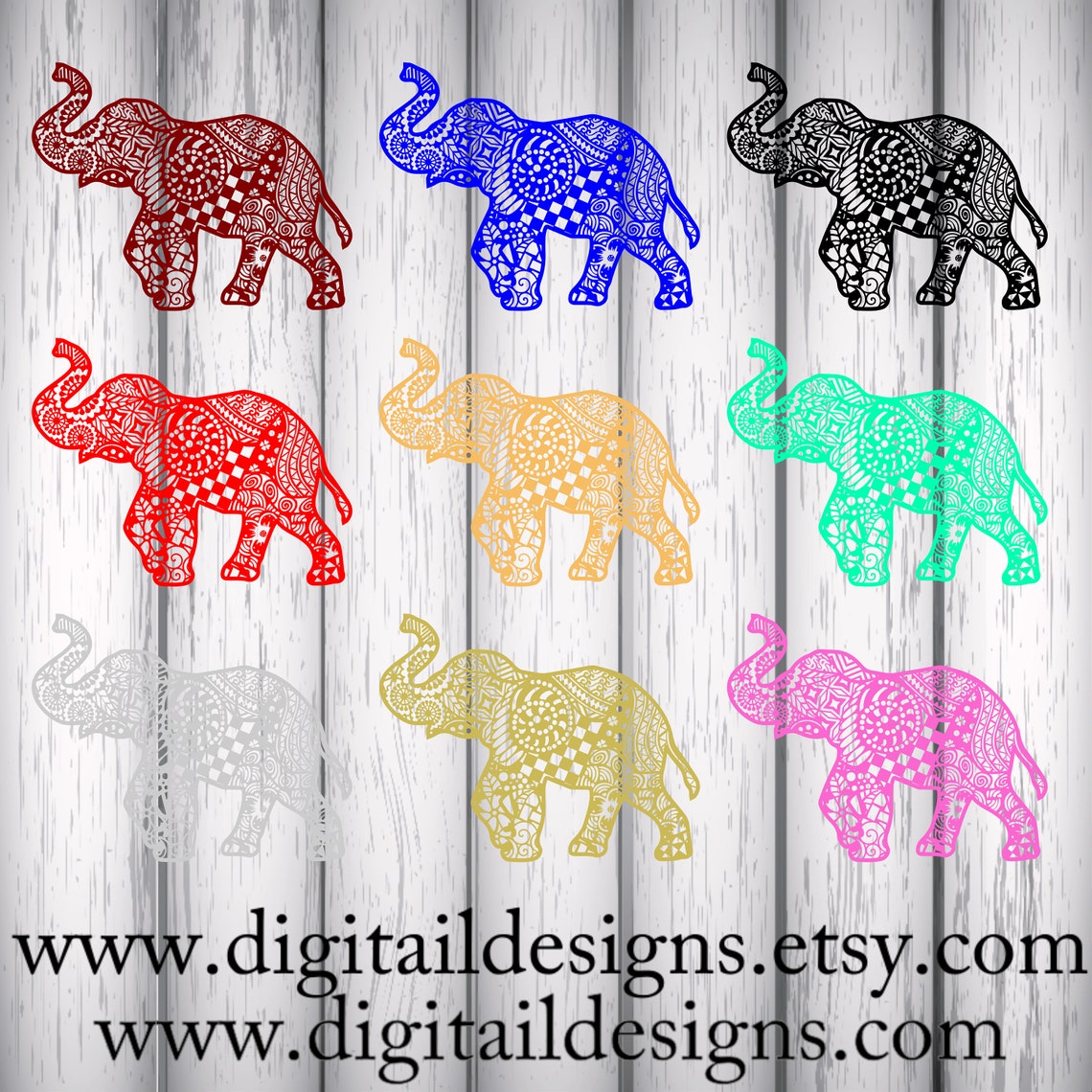 Zentangle Elephant Decal Elephant Car Decal Elephant - Etsy