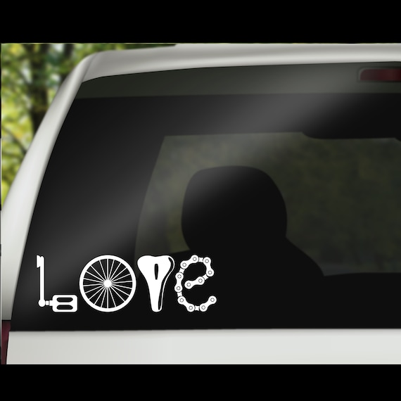 Cycling Love Car Decal Cycling Sticker Bike Riding Decal | Etsy