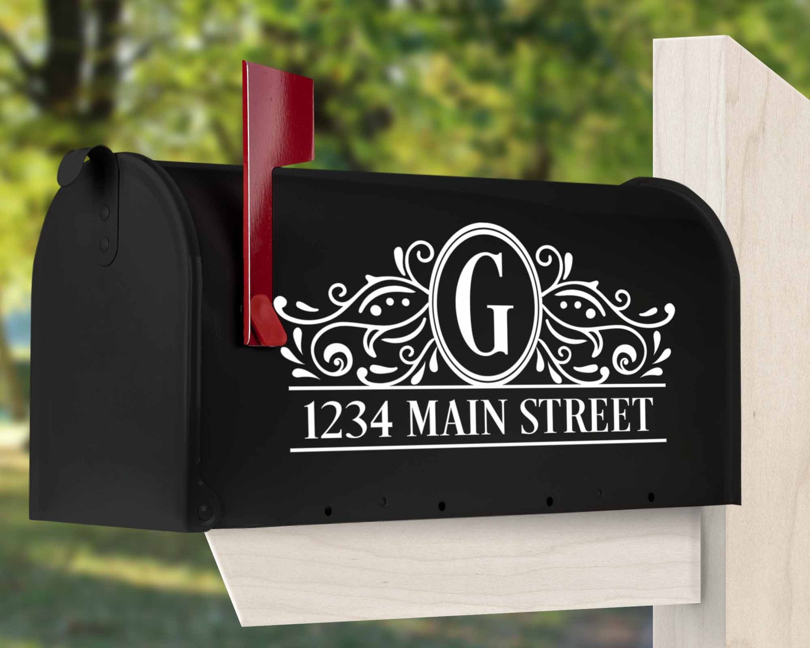 Custom Mail Box Decal Personalized Vinyl Mailbox Decal Set - Etsy