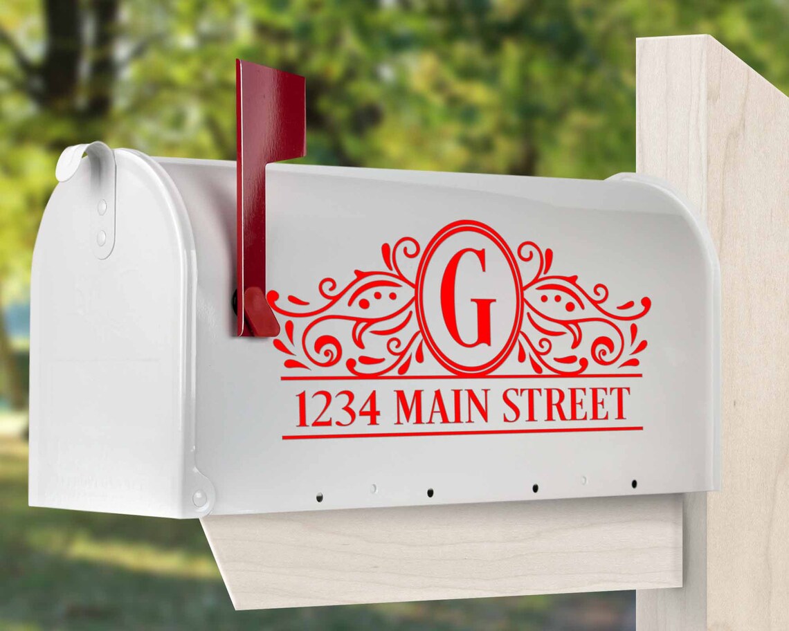 Custom Mail Box Decal Personalized Vinyl Mailbox Decal Set - Etsy