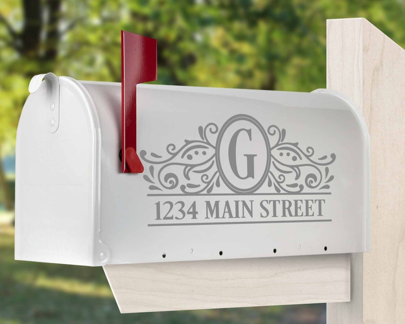 Custom Mail Box Decal Personalized Vinyl Mailbox Decal Set - Etsy