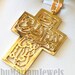 Arabic Calligraphy Cross Pendant 18 K Gold Jewelry Catholic - Etsy