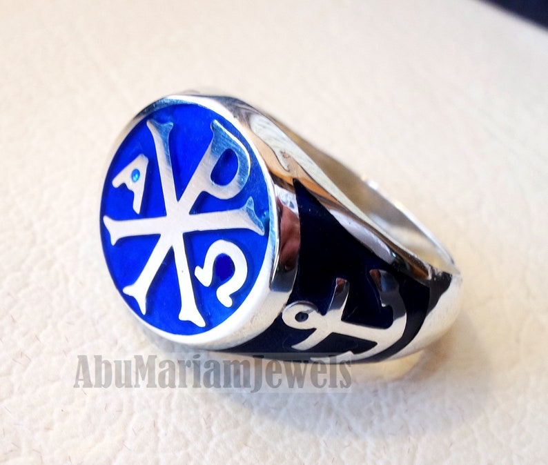 Chi Rho Anchor on the Sides Cross Christ Christian Symbol - Etsy