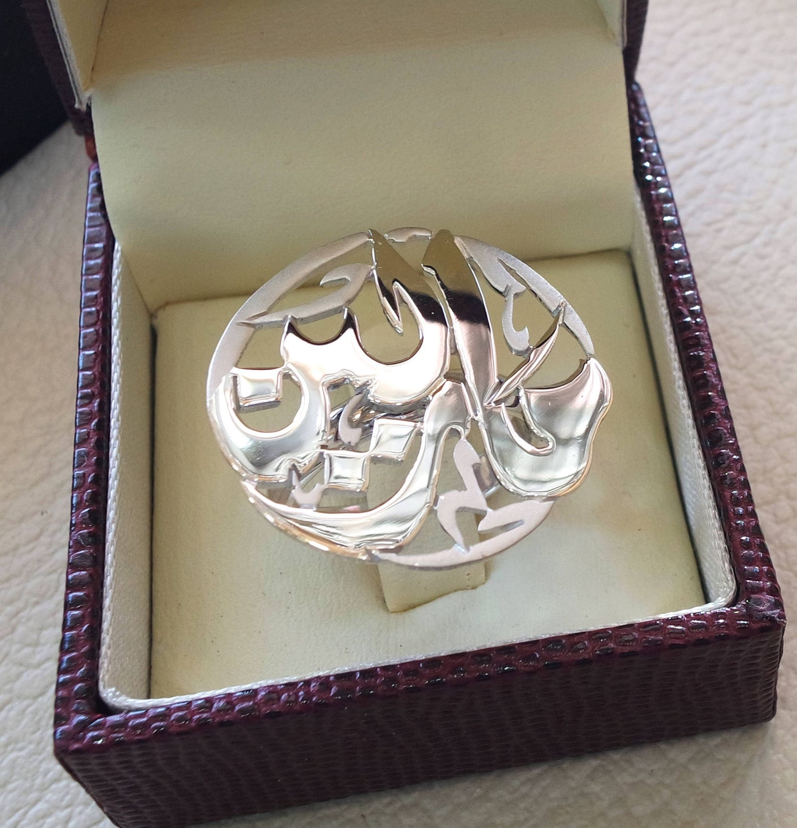 Arabic Arab Jewelry Calligraphy Customized Names Ring Sterling - Etsy