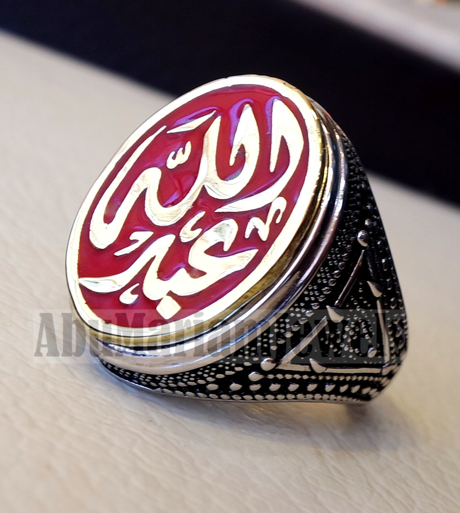 Customized Arabic Calligraphy Names Ring Personalized Sterling | Etsy