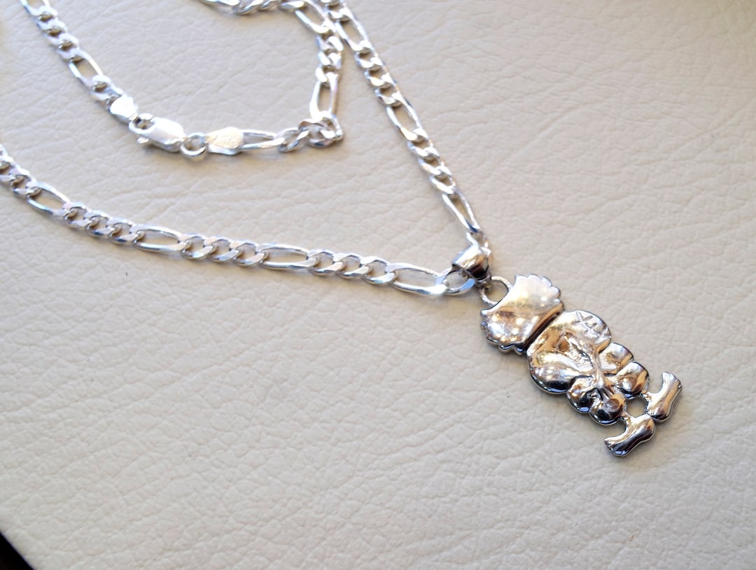 Handala Sterling Silver 925 Pendant With Thick Chain Palestine - Etsy