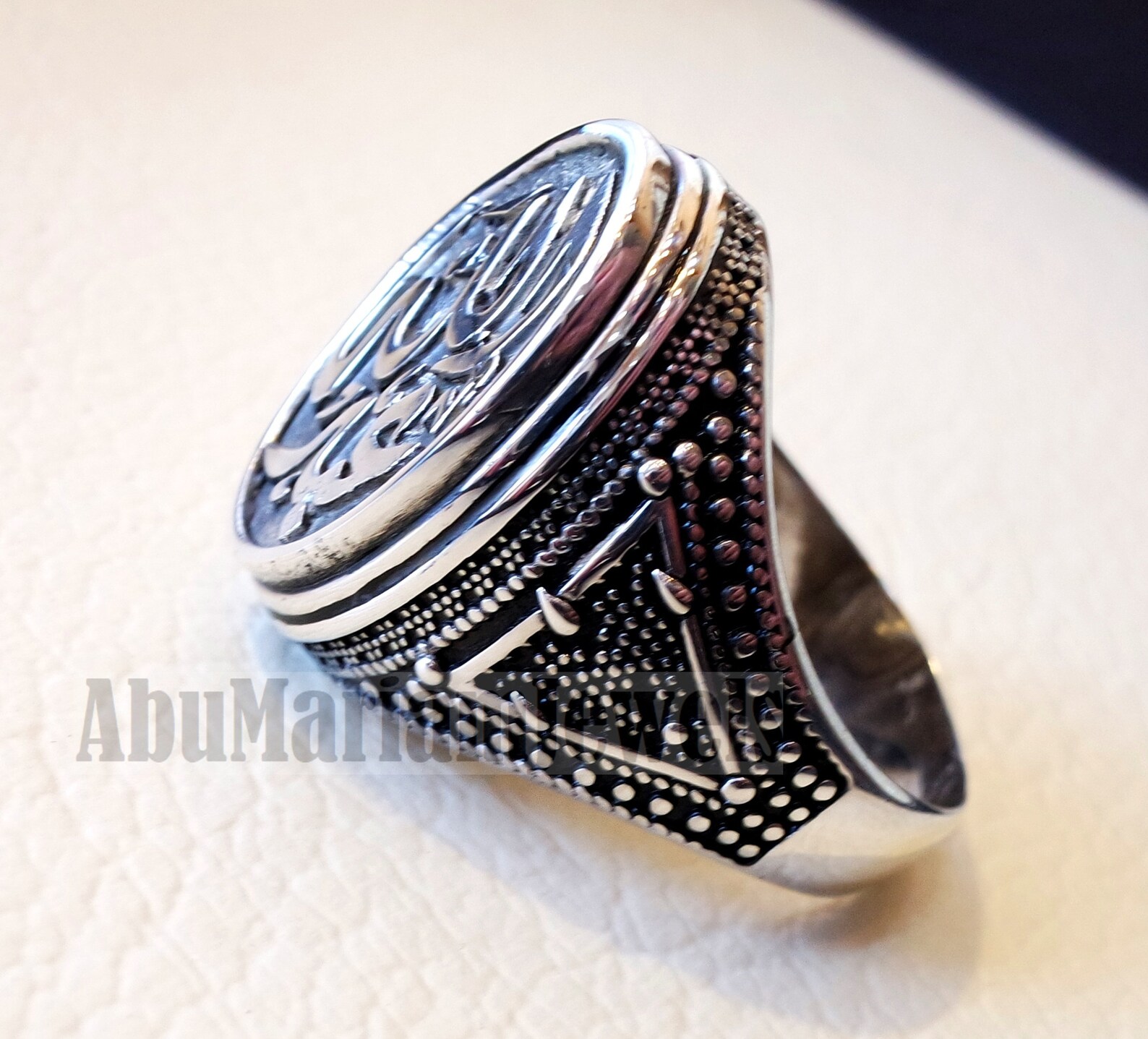 Customized Arabic Calligraphy Names Ring Personalized Antique - Etsy