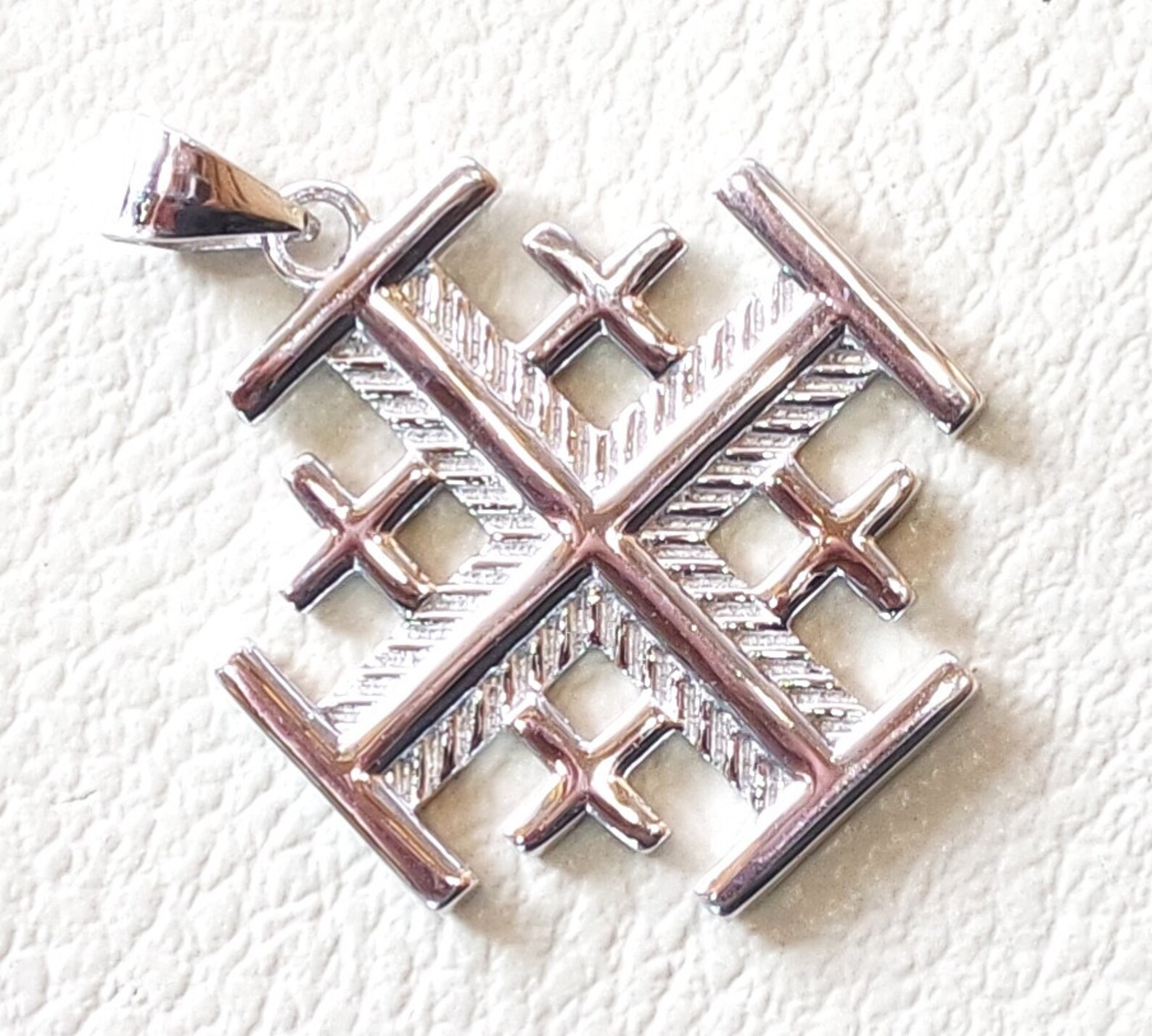 Jerusalem Cross Pendant Sterling Silver 925 Middle Eastern | Etsy