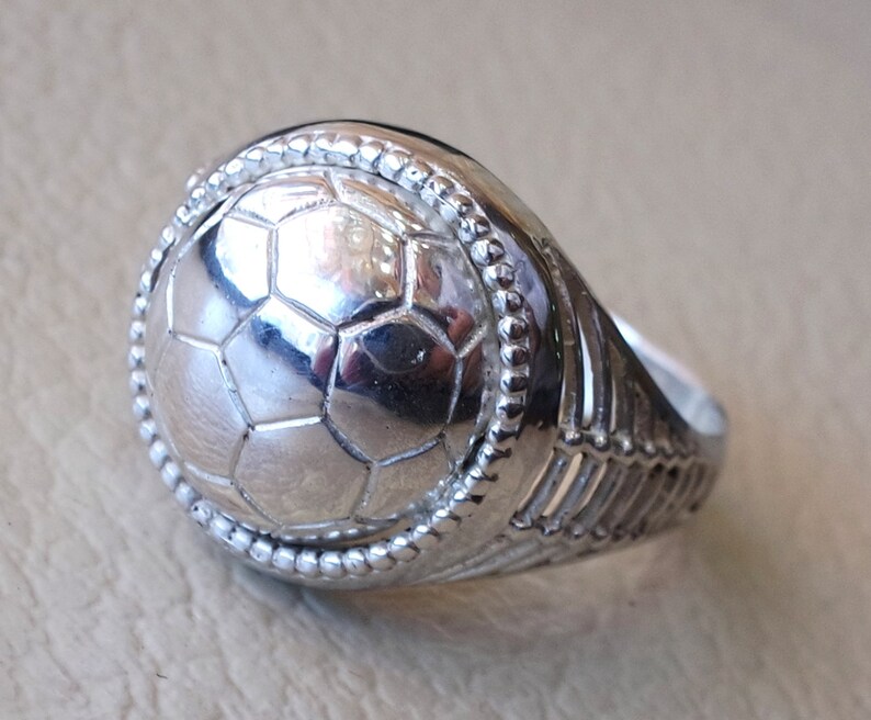 Football lover sterling silver 925 men ring all sizes jewelry | Etsy