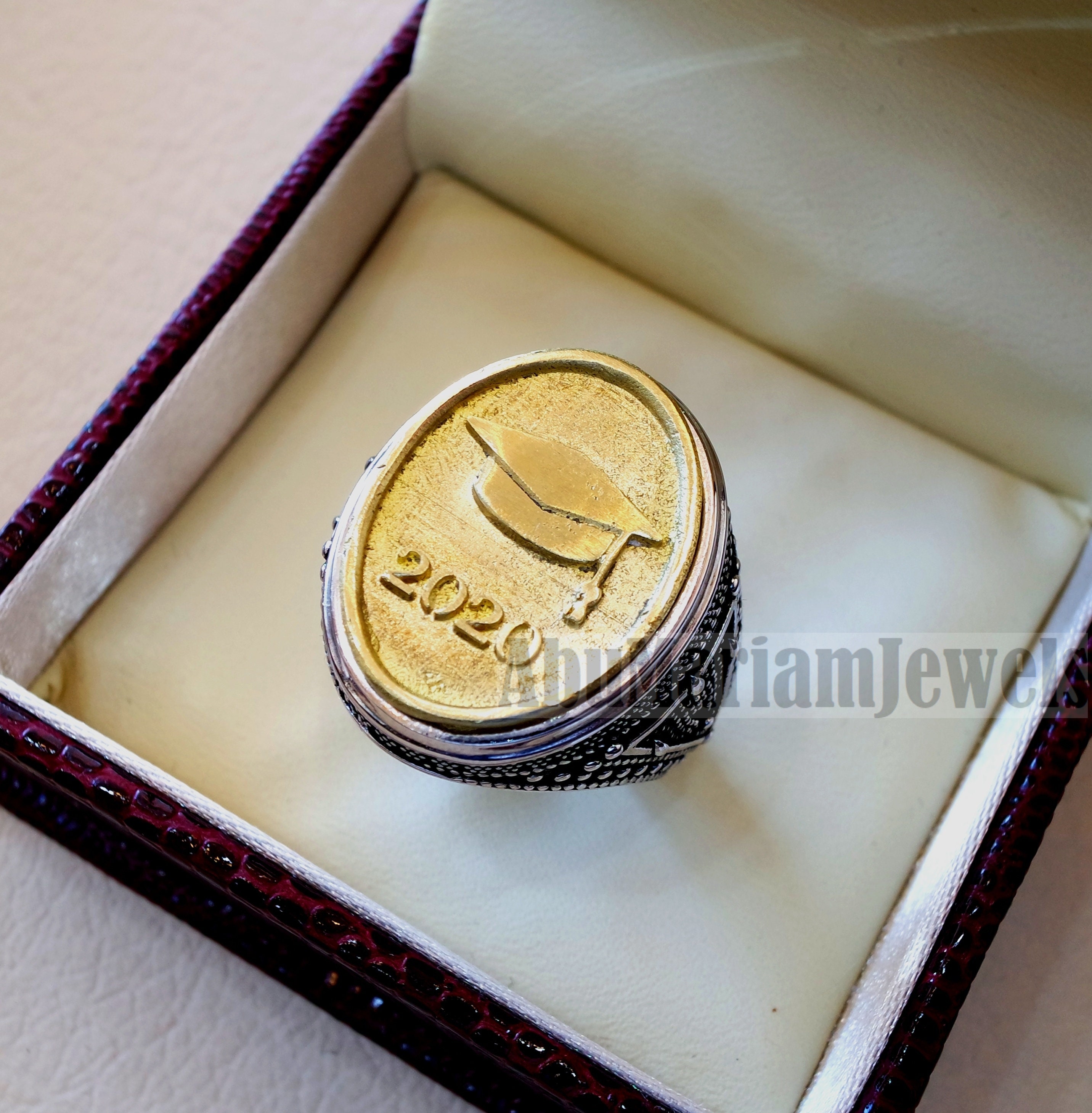 Graduation 2020 Graduate Ring Sterling Silver and Bronze - Etsy