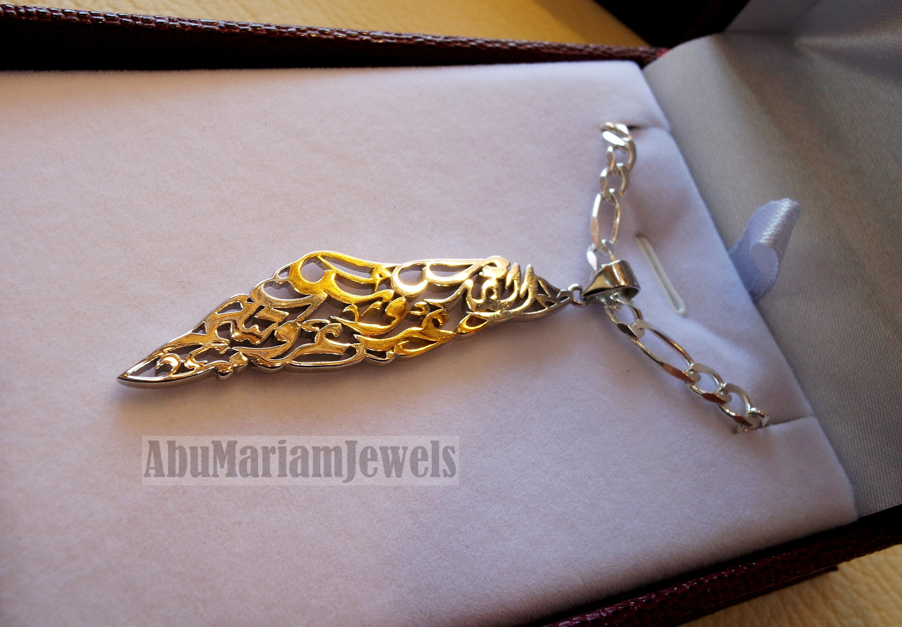 Palestine Map Pendant With Thick Chain Sterling Silver 925 & | Etsy