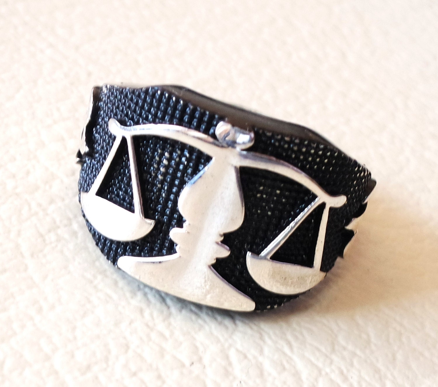 Scale of Justice Men Ring Sterling Silver 925 Arabic Turkish - Etsy