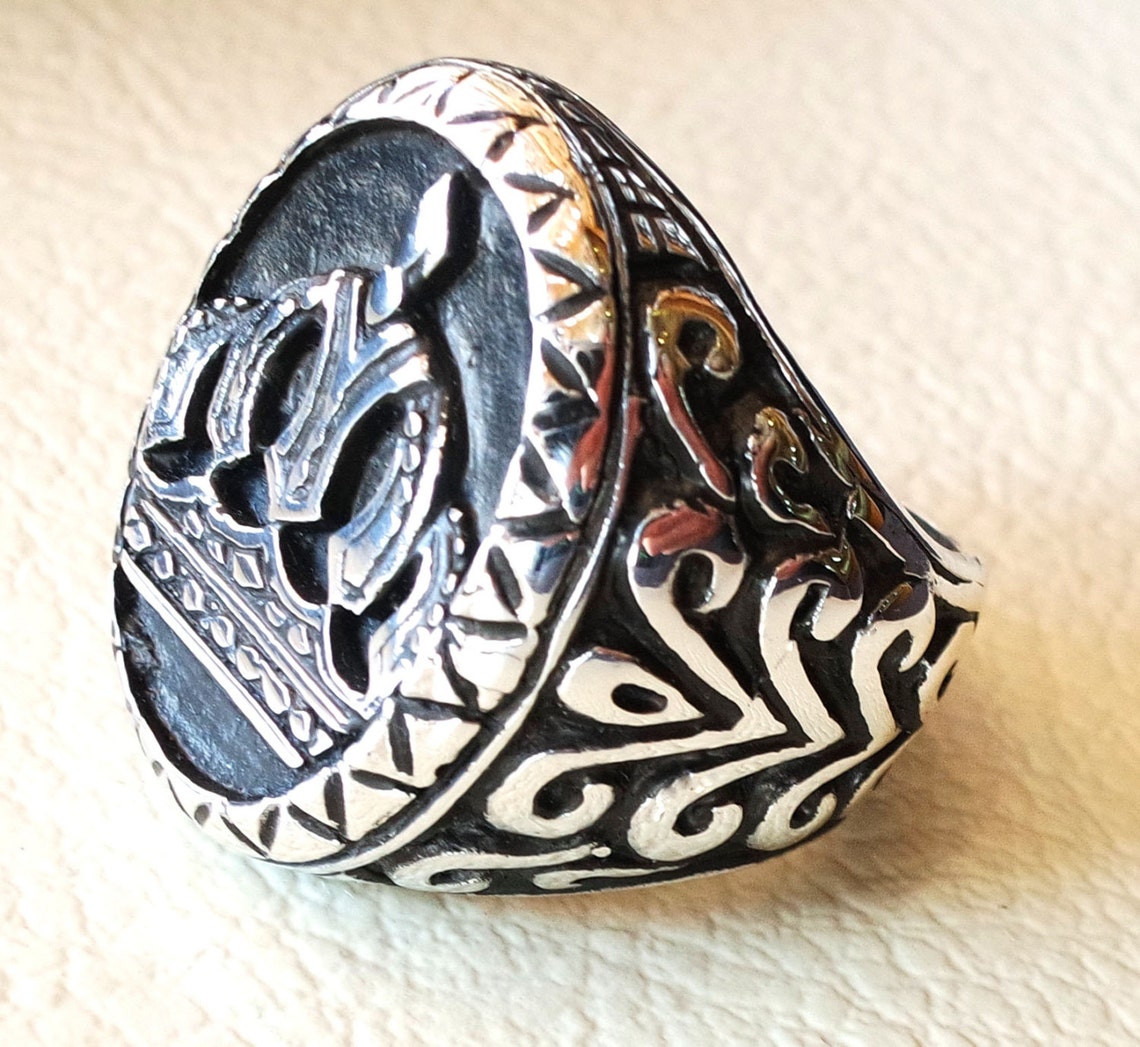 Royal Crown Men Ring Sterling Silver 925 Vintage Style Big - Etsy