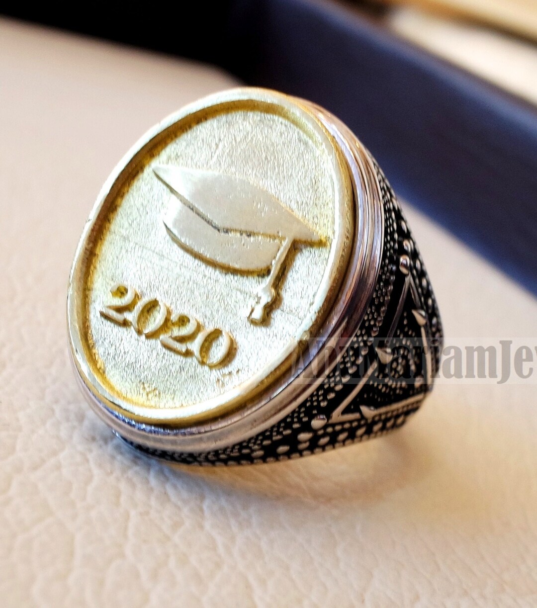 Graduation 2020 Graduate Ring Sterling Silver and Bronze Middle Eastern ...