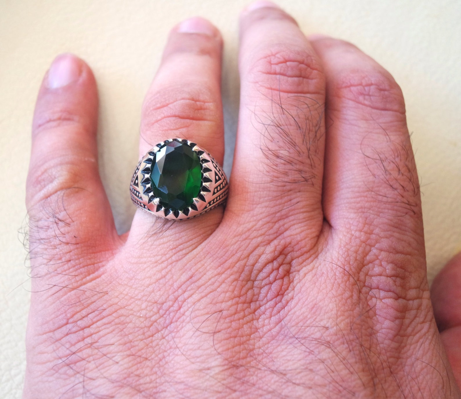 Deep Vivid Fancy Emerald Green Synthetic Corundum Oval Stone - Etsy