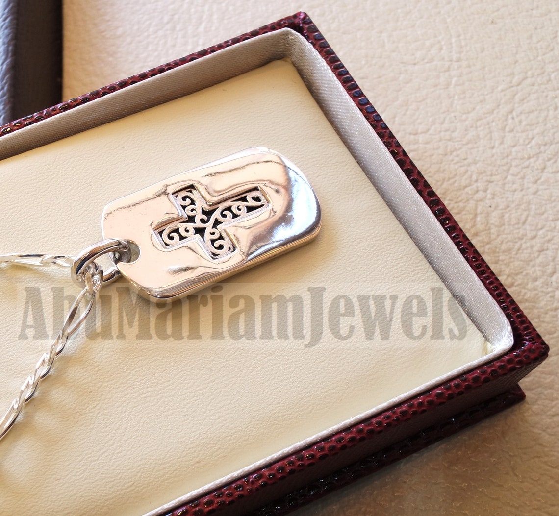 Heavy Cross Pendant With Thick Chain Sterling Silver 925 - Etsy