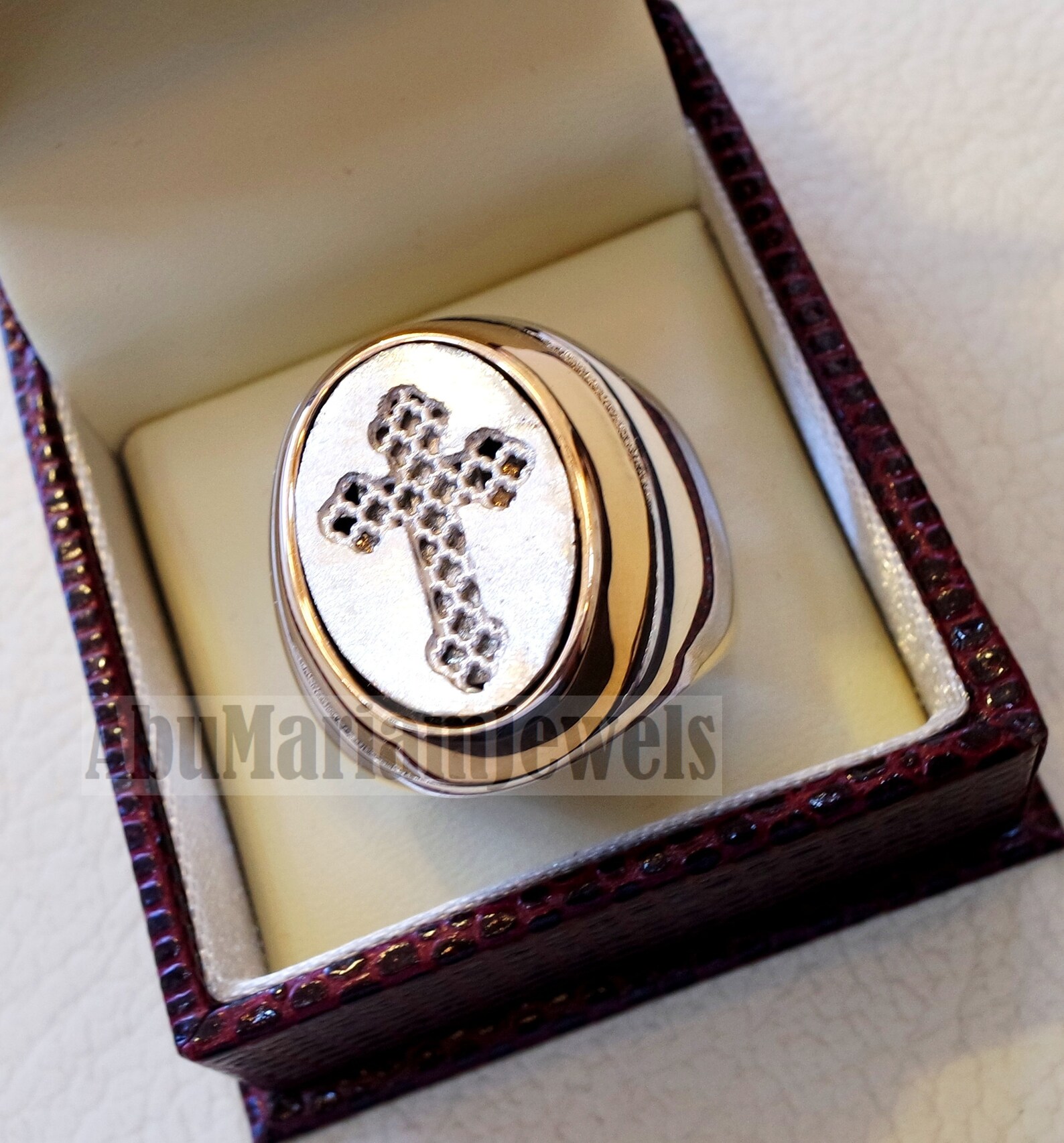 Coptic Style Cross Ring Christ Christian Sterling Silver 925 - Etsy