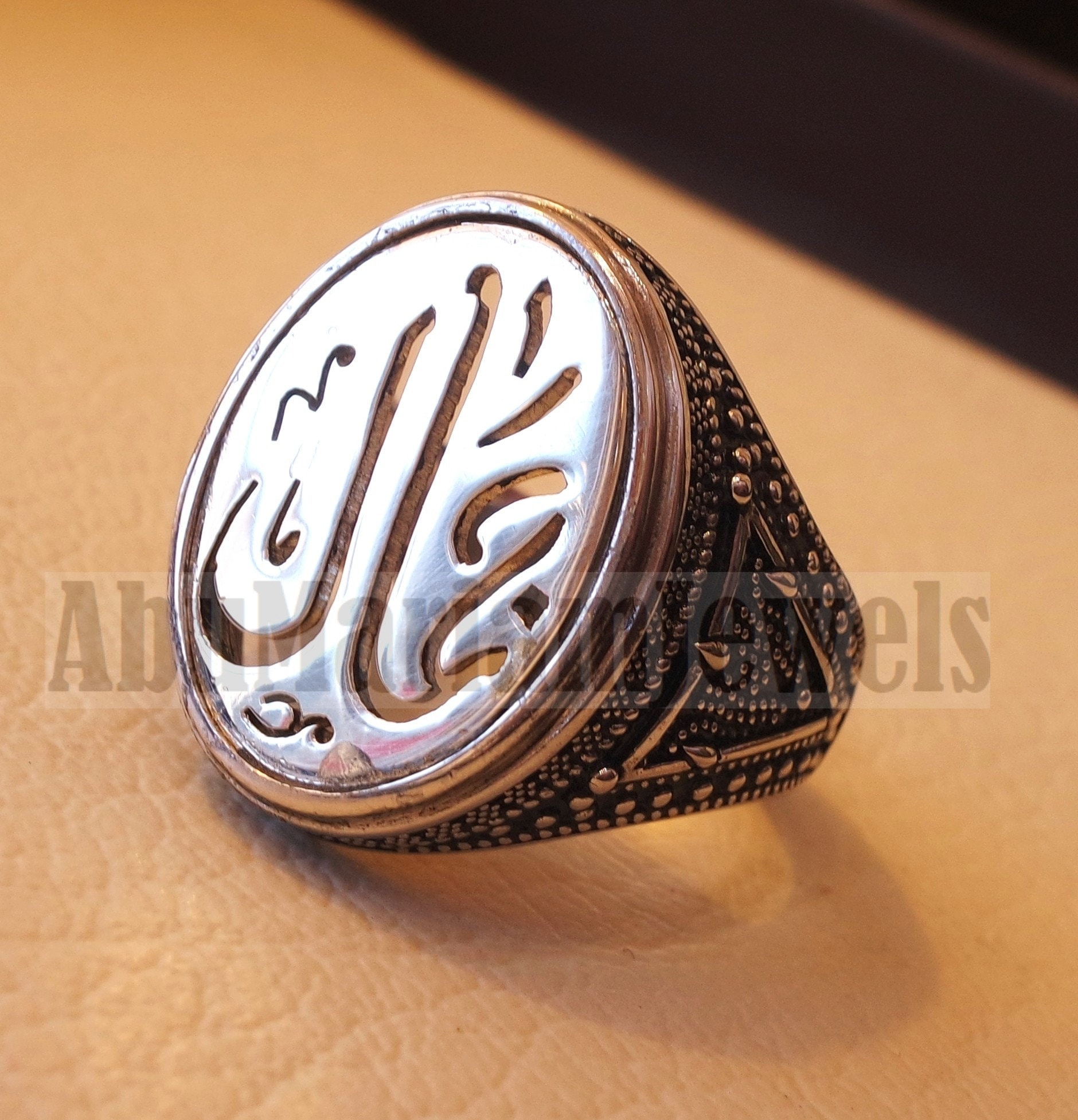 Customized Arabic Calligraphy Names Handmade Ring Personalized | Etsy