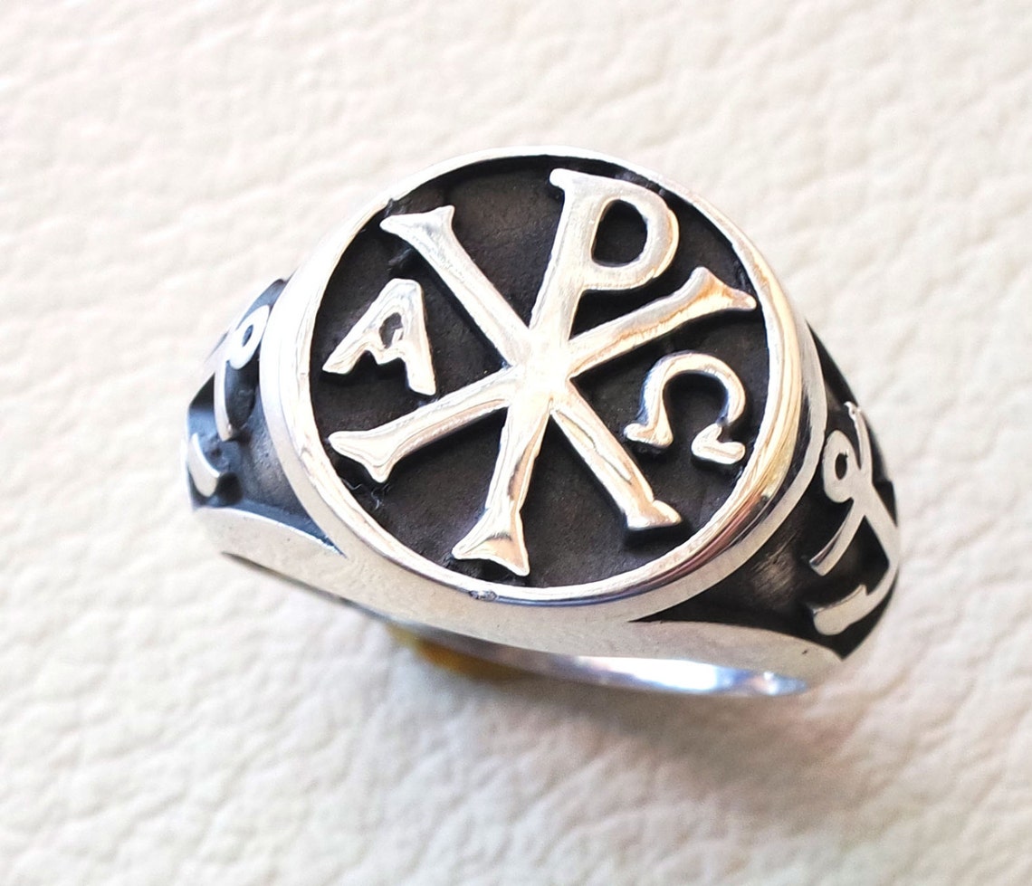 Chi Rho Anchor on the Sides Cross Christ Christian Symbol - Etsy