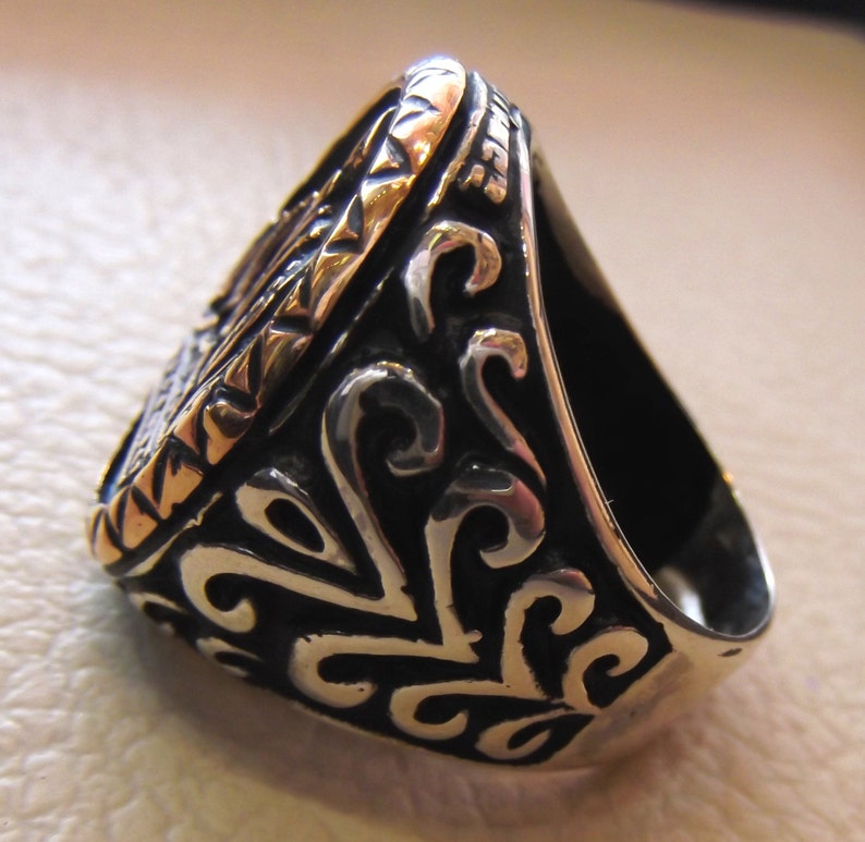 Royal Crown Men Ring Sterling Silver 925 Vintage Style Bronze | Etsy