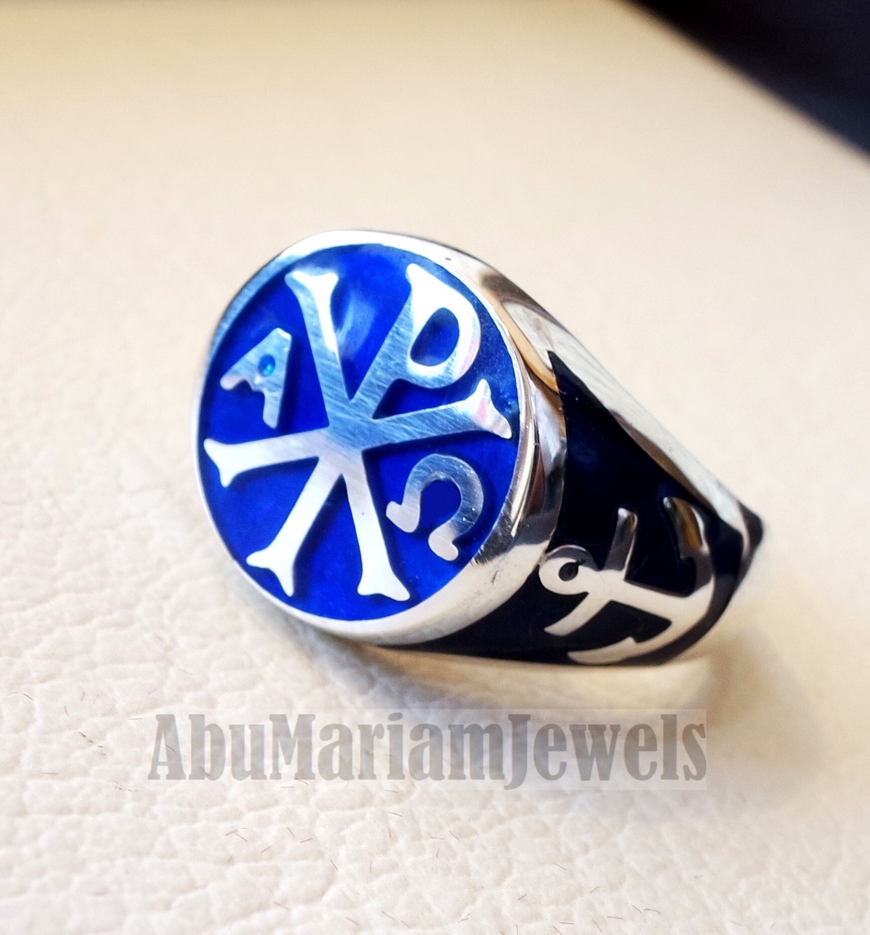 Chi Rho Anchor on the Sides Cross Christ Christian Symbol - Etsy