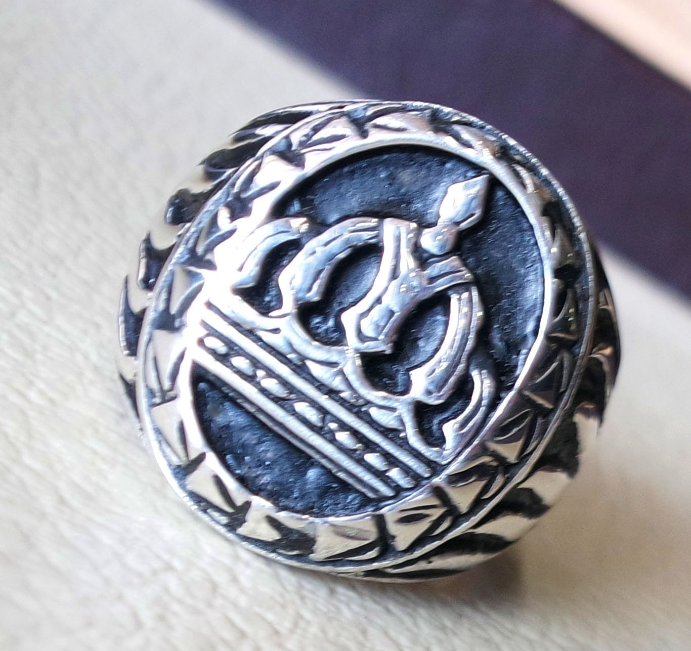 Vintage style king royal crown men ring heavy sterling silver | Etsy