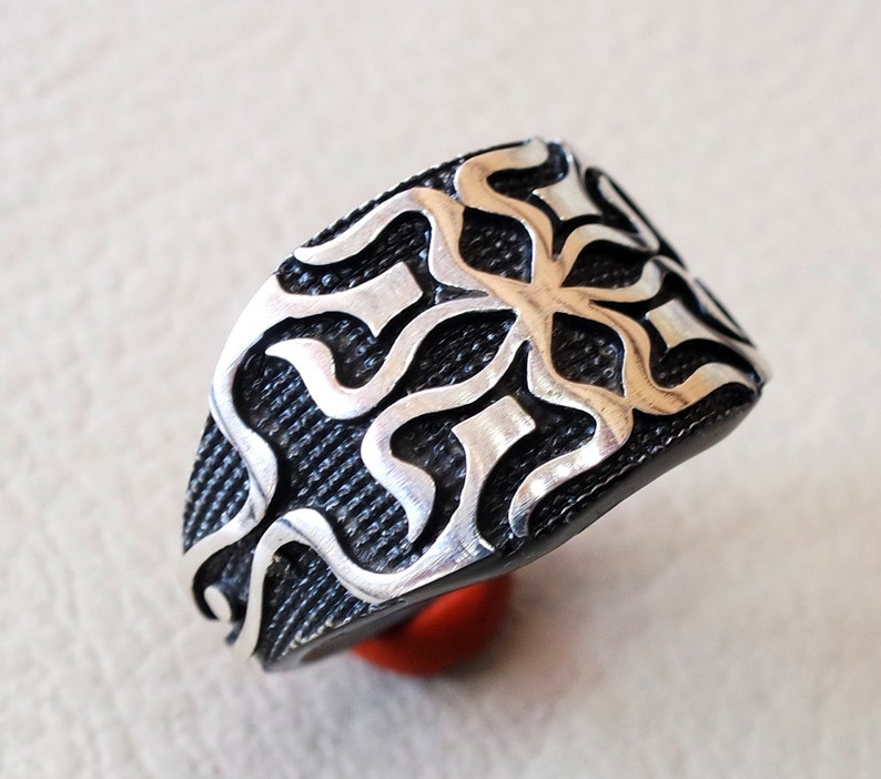 Celtic knot sterling silver 925 heavy man heavy symbol ring | Etsy