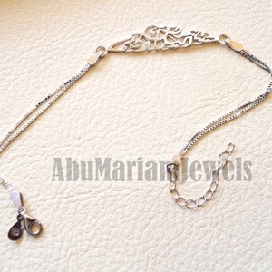 Palestine Map Chain Bracelet With Famous Verse Sterling Silver 925 K ...