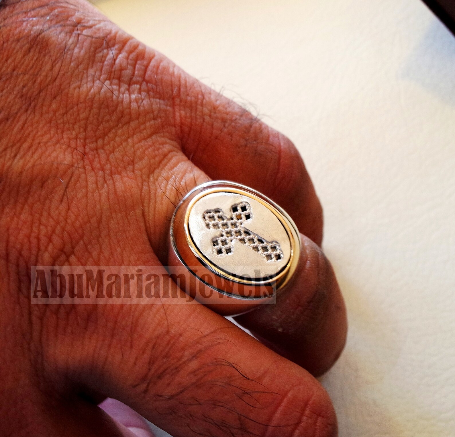 Coptic Style Cross Ring Christ Christian Sterling Silver 925 - Etsy