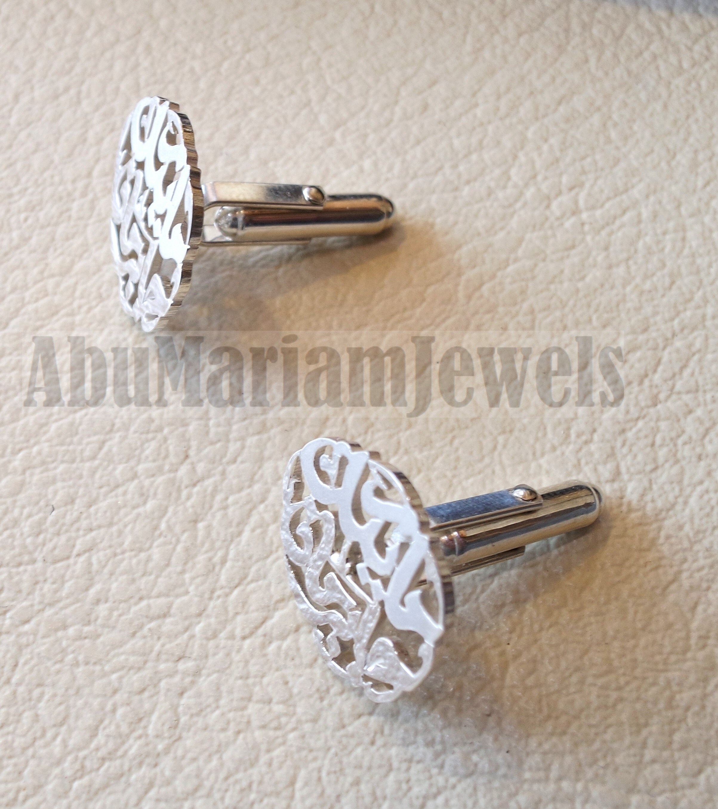 Cufflinks Cuflinks 2 Words on Piece Calligraphy Arabic - Etsy