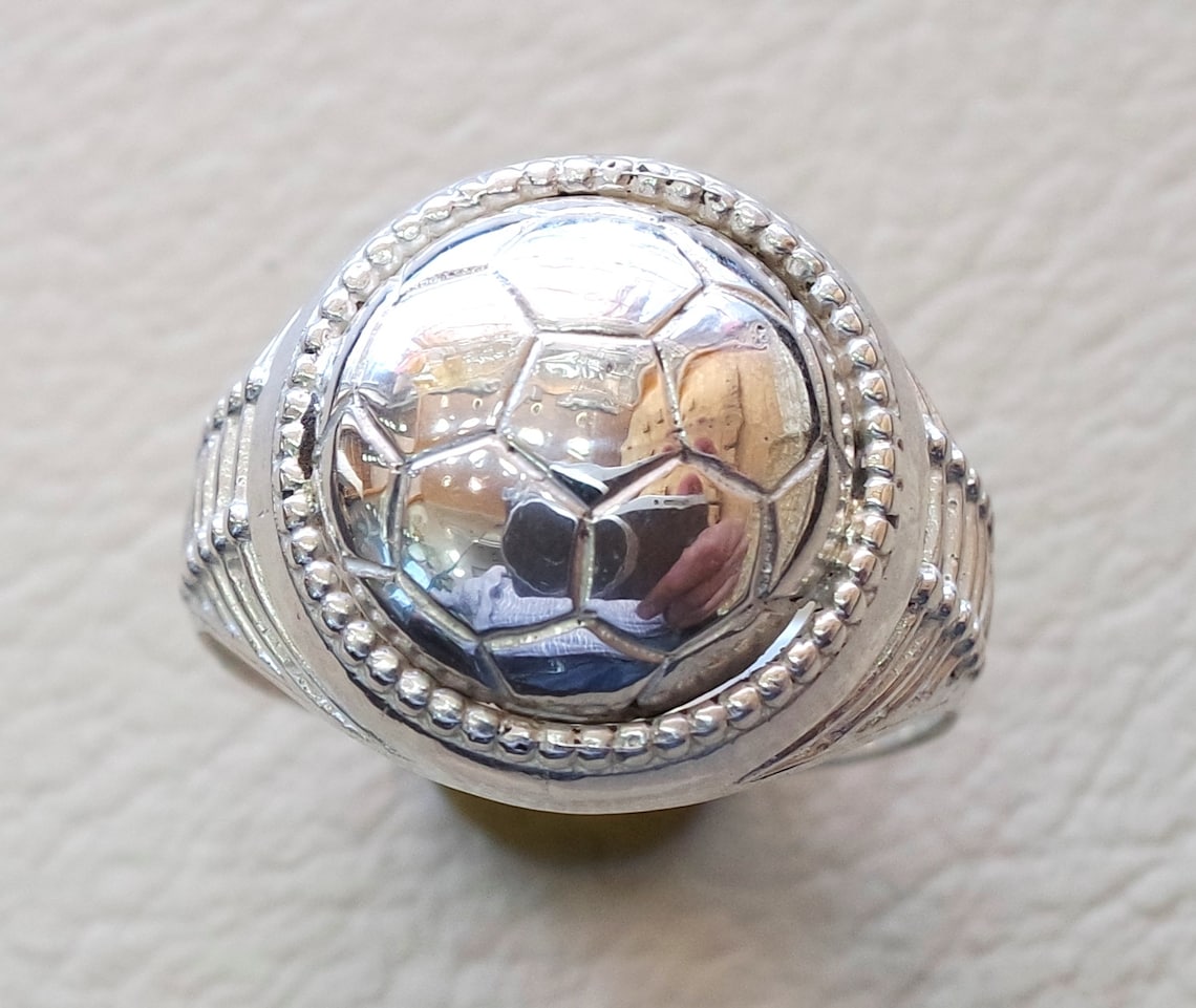 Football Lover Sterling Silver 925 Men Ring All Sizes Jewelry - Etsy