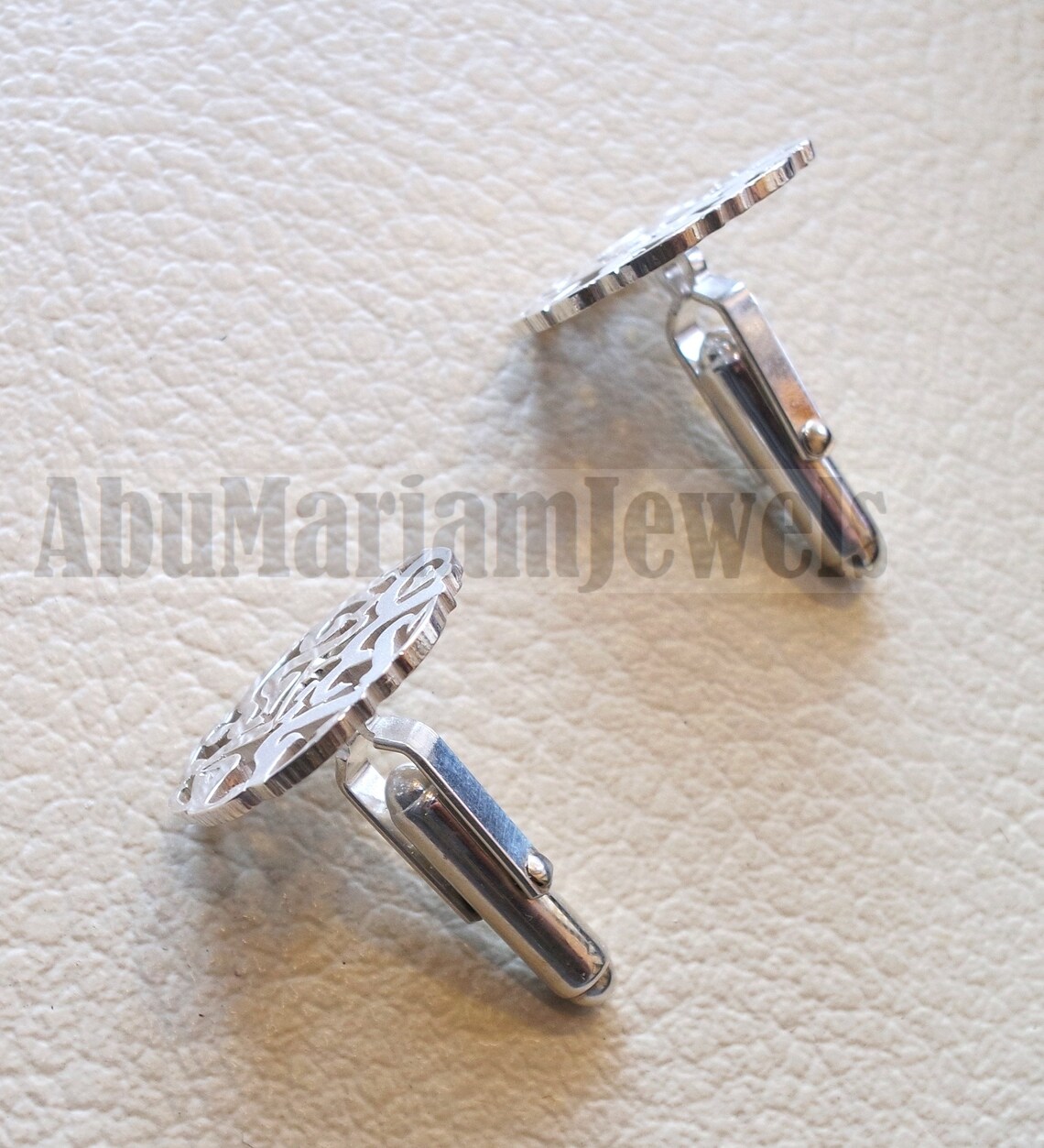 Cufflinks Cuflinks 2 Words on Piece Calligraphy Arabic - Etsy