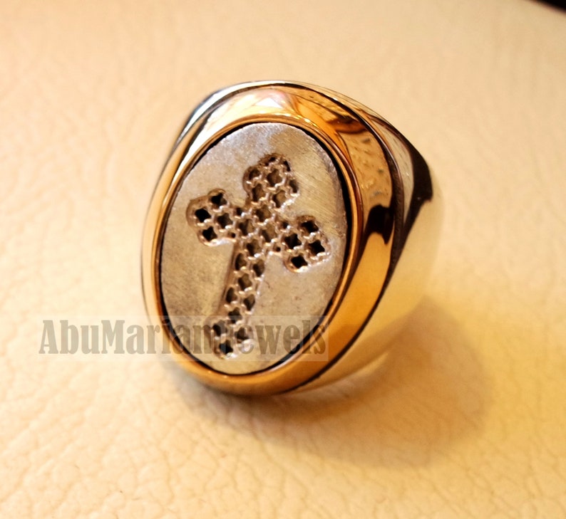 Coptic Style Cross Ring Christ Christian Sterling Silver 925 - Etsy