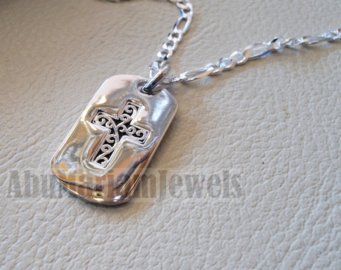 Heavy Cross Pendant With Thick Chain Sterling Silver 925 - Etsy