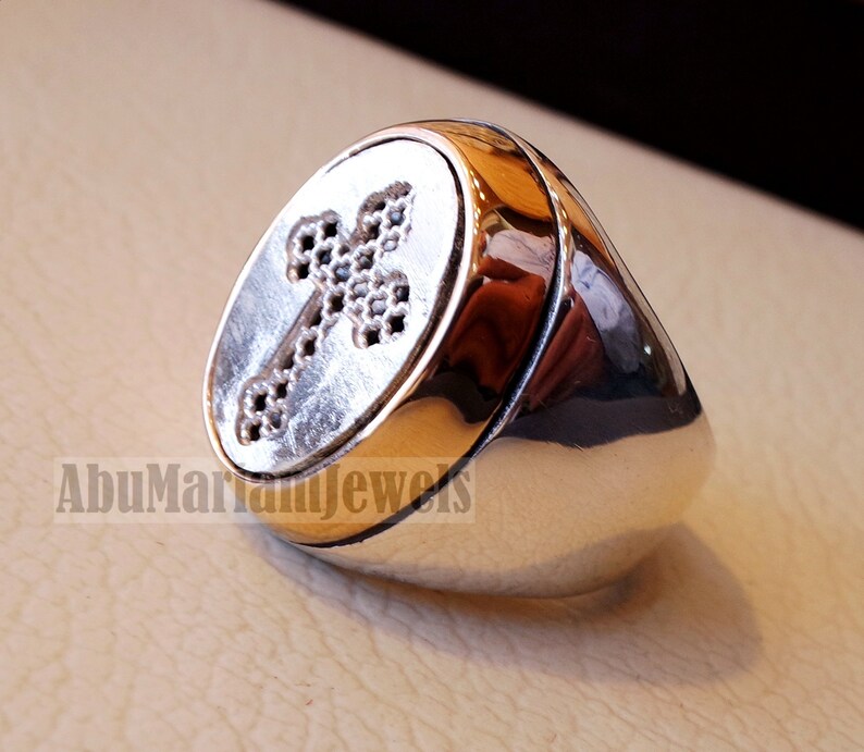 Coptic Style Cross Ring Christ Christian Sterling Silver 925 - Etsy