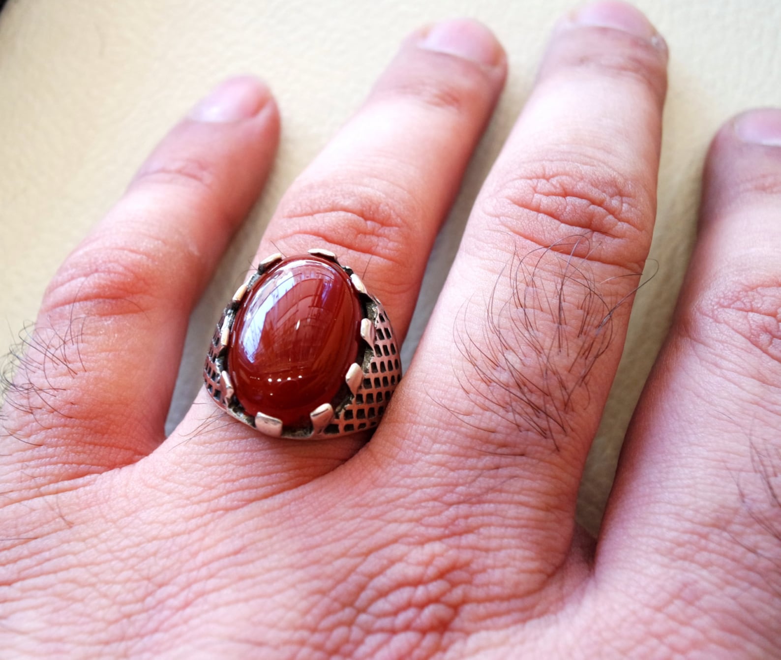 Aqeeq Natural Liver Agate Carnelian Semi Precious Kabadi Stone - Etsy