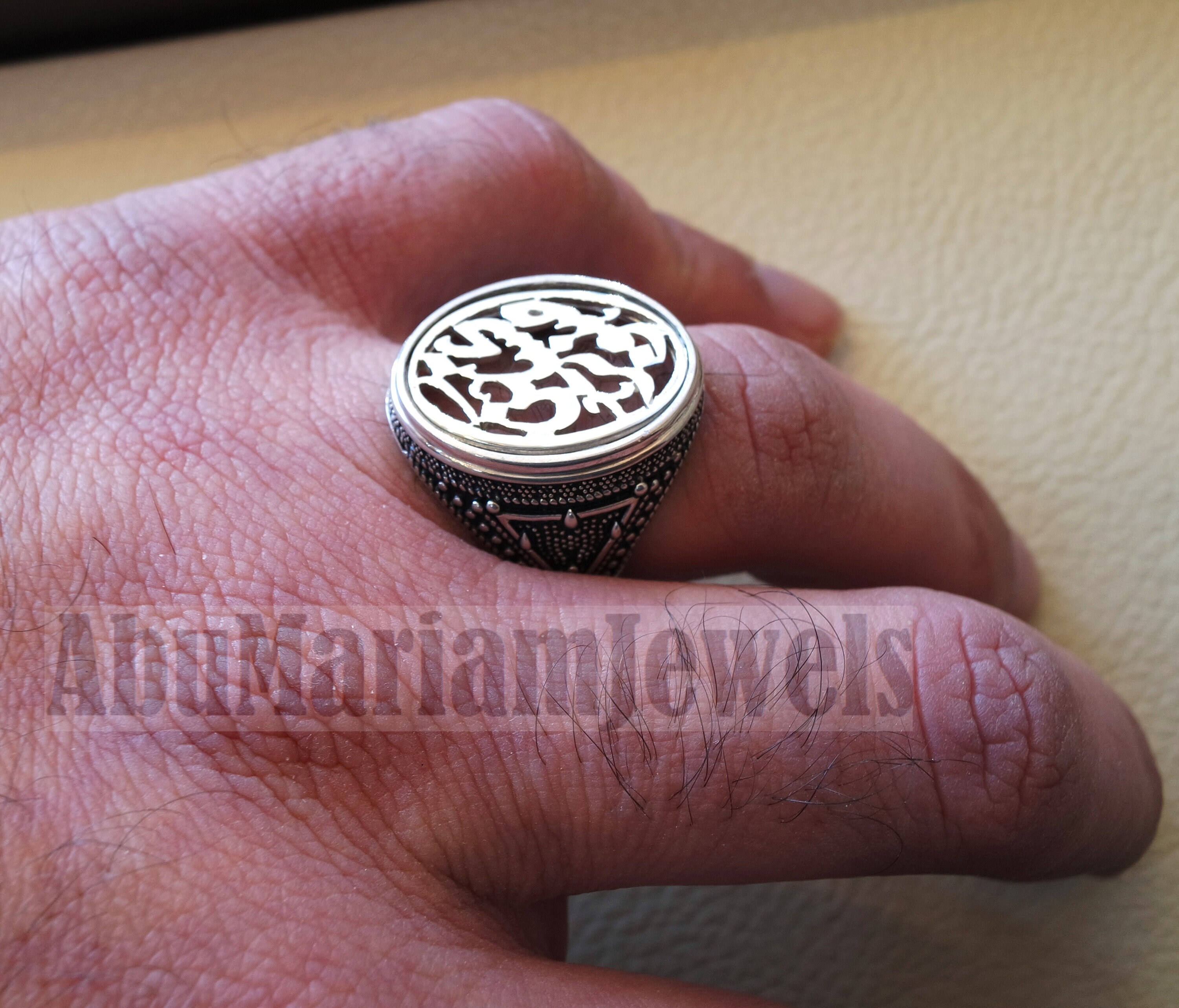 Customized Arabic Calligraphy Names Handmade Ring Personalized - Etsy