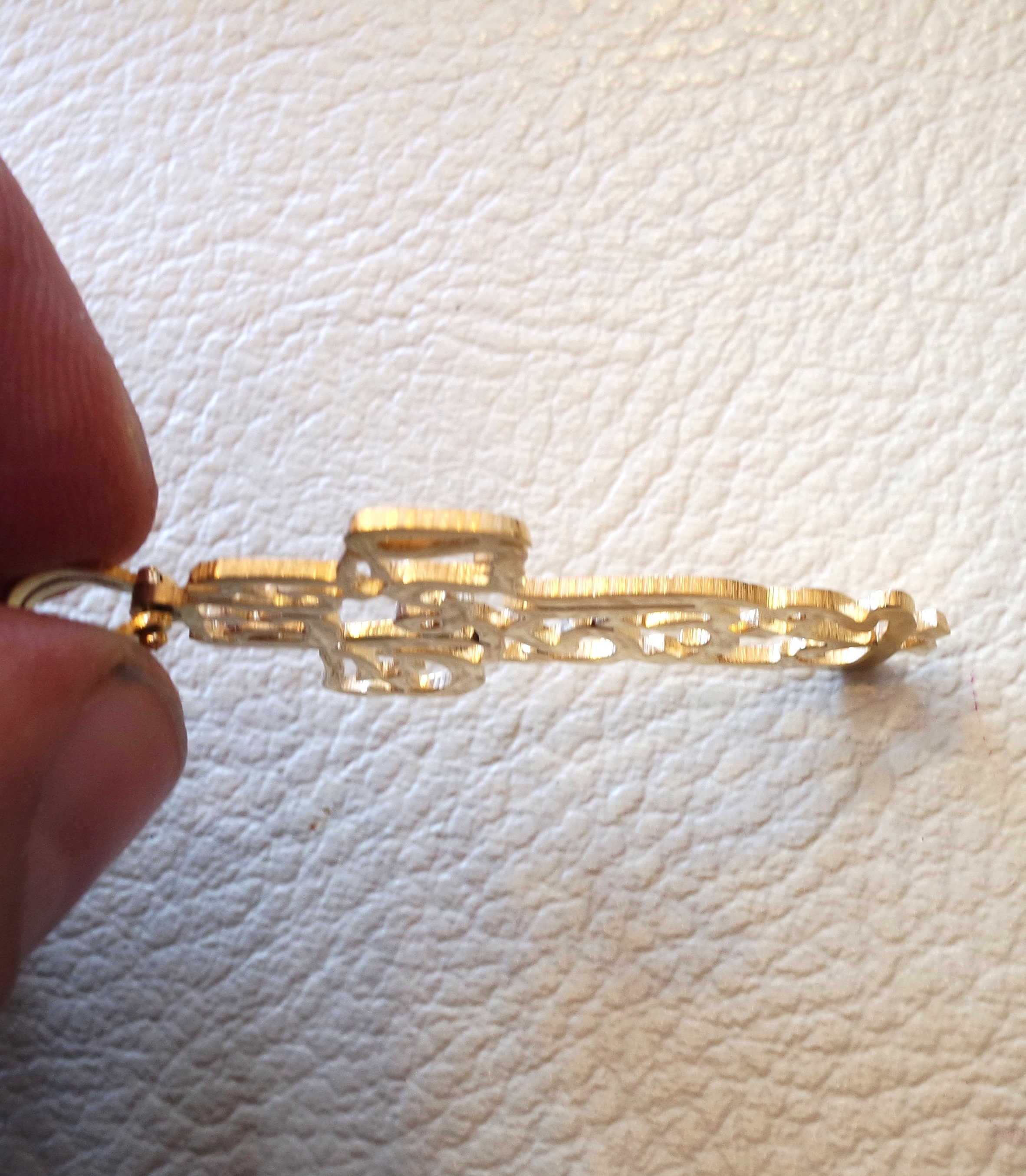 Arabic Calligraphy Cross Our Father Who Art in Heaven Pendant | Etsy