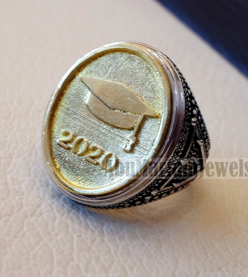 Graduation 2020 Graduate Ring Sterling Silver and Bronze - Etsy