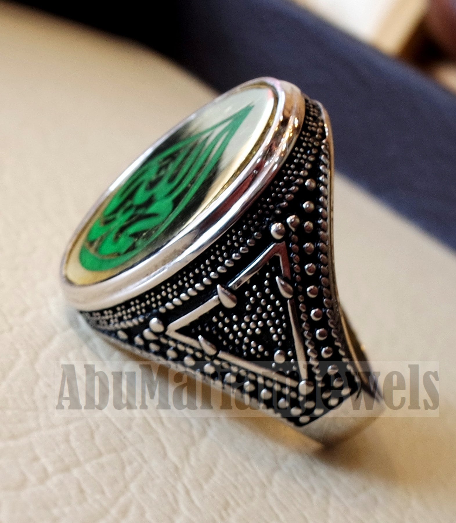 Los hombres anillo Ayet árabe islámico quraan versos Alhamdo - Etsy España