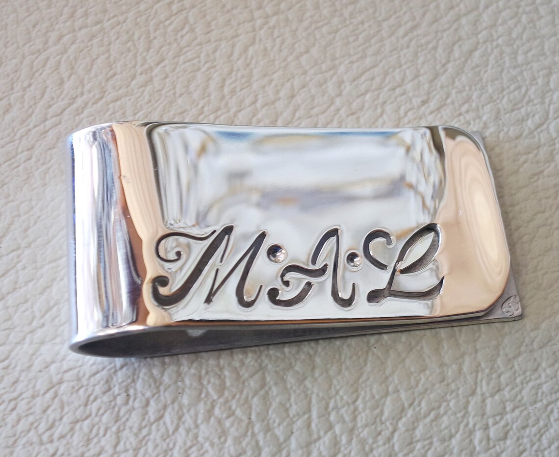 Personalized Customized Heavy Sterling Silver 925 Money Clip - Etsy